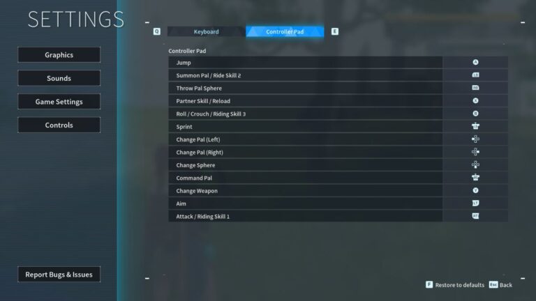 Palworld Keyboard, Mouse & Controller Settings - PalNerd