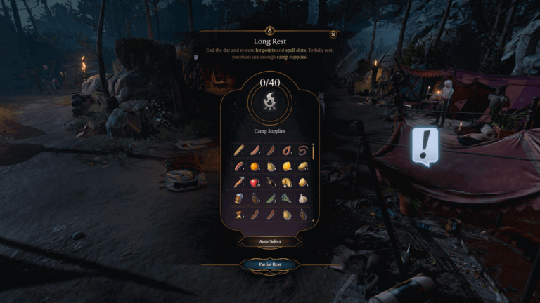 How to Rest and Leave Camp in BG3 - PalNerd