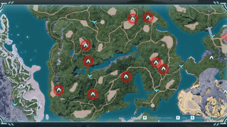 Palworld All Dungeon Locations With Map - PalNerd