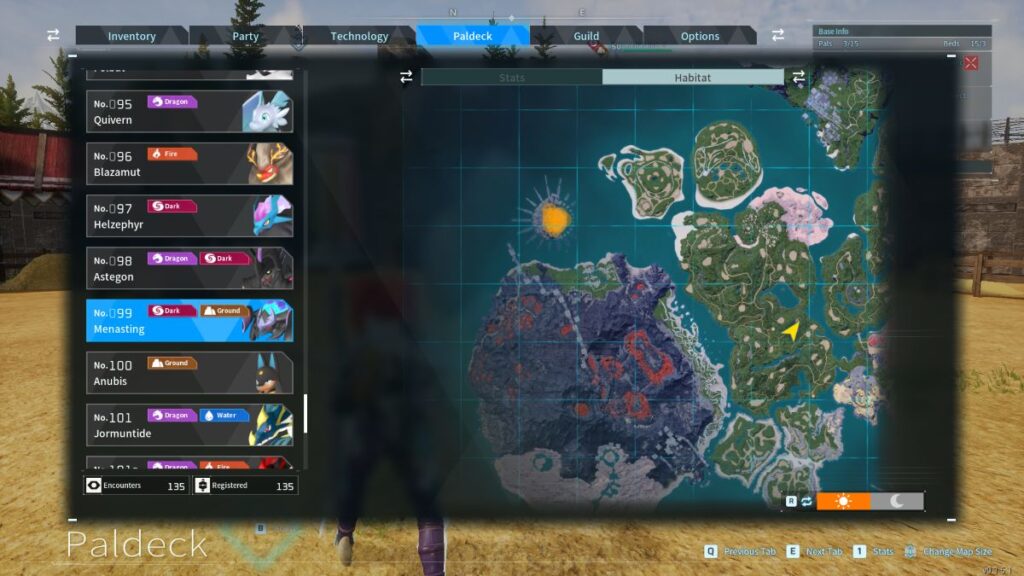 Menasting Location Drops Uses Work And Partner Skill Palnerd