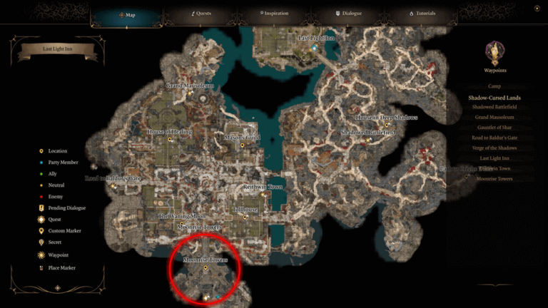 BG3: Moonrise Towers Location & How to Get There - PalNerd