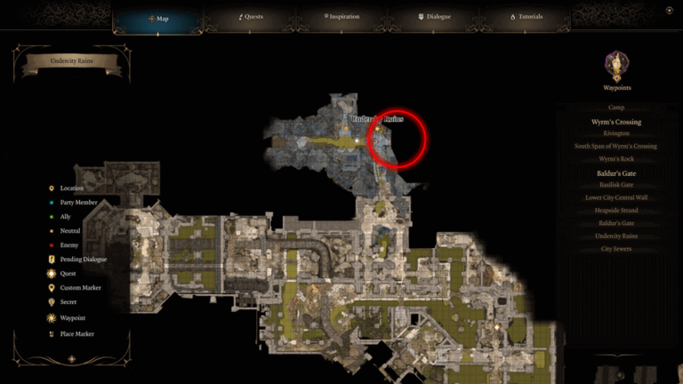 Undercity Ruins Location & How to Enter It: BG3 - PalNerd